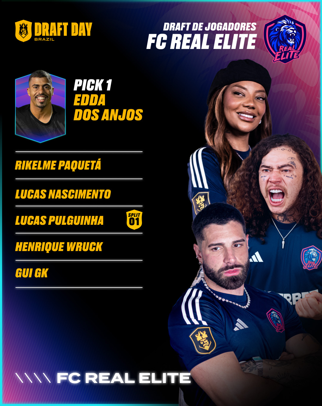 Draft Kings League Brazil 2025: veja a lista dos selecionados | Kings ...